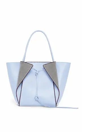 Gabriela Hearst Marija Bag With Piping - Light Blue
