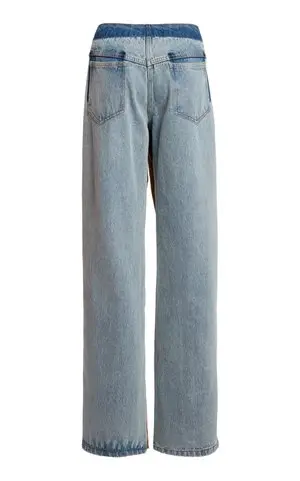 Christopher Esber Troy Deconstruct Suede Jeans