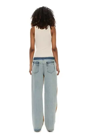 Christopher Esber Troy Deconstruct Suede Jeans