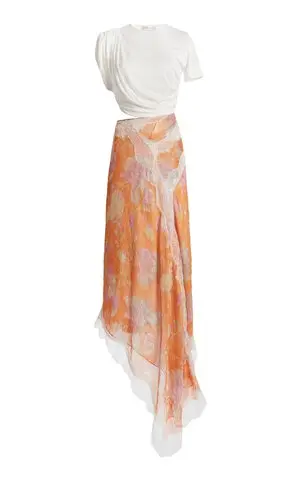 Christopher Esber Verve Twisted Tee Cotton Maxi Dress - Multi
