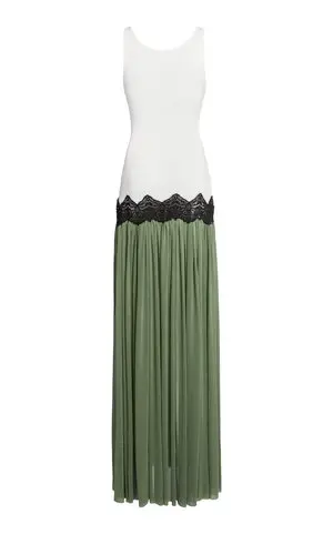 Christopher Esber Open Twist Verner Lace Tank Maxi Dress