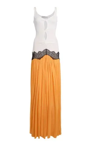 Christopher Esber Open Twist Verner Lace Maxi Dress - Multi