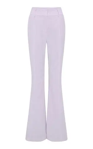 Gabriela Hearst Rhein Cotton Flared Trousers - Purple