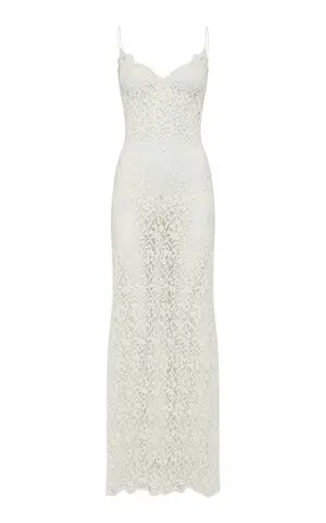 Gabriela Hearst Nesta Cotton Maxi Dress Ivory