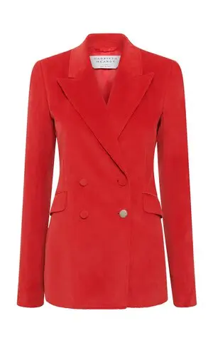 Gabriela Hearst Stephanie Cotton Blazer - Red