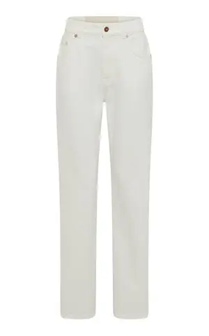 Gabriela Hearst Elara Cotton Jeans - Ivory