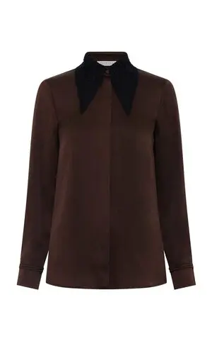 Gabriela Hearst Leto Silk Shirt - Brown