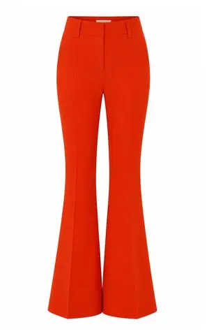 Gabriela Hearst Rhein Wool Flared Pants - Orange