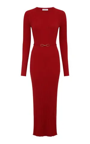 Gabriela Hearst Luisa Wool-silk Maxi Dress - Red