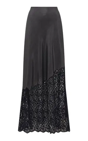 Gabriela Hearst Cuesta Wool Maxi Skirt - Black