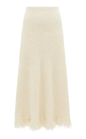 Gabriela Hearst Sedge Wool-cashmere Maxi Skirt - Ivory