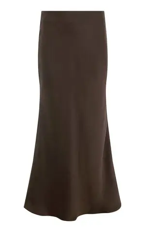 Gabriela Hearst Frei Silk Maxi Skirt - Brown