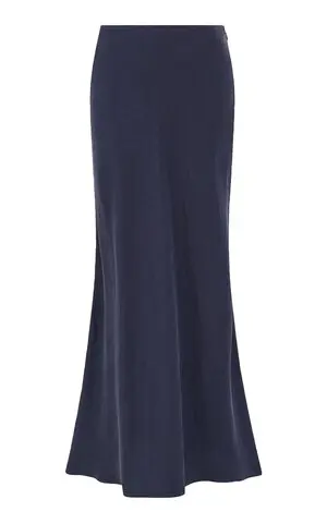 Gabriela Hearst Frei Silk Maxi Skirt - Navy