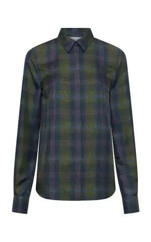 Gabriela Hearst Henri Silk Blouse - Plaid
