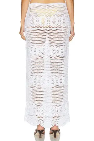 SKIMS Crochet Swim Long Skirt
