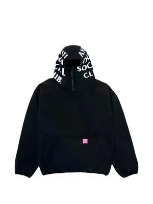 ANTI SOCIAL SOCIAL CLUB Logo-print Zip-up Hoodie - Black