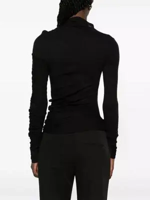 Pinko Ruched Long-sleeve Top