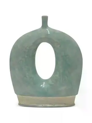 ENZO DE GASPERI Cut-out Floral-embossed Vase - Green
