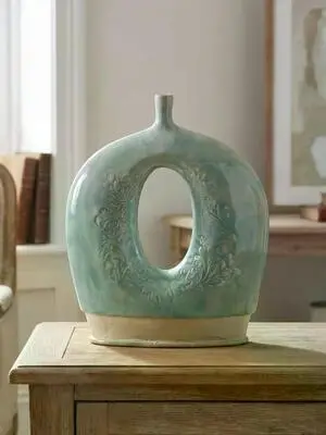 ENZO DE GASPERI Cut-out Floral-embossed Vase