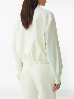 Fabiana Filippi Ecru Bomber Jacket With Flap Pockets - Neutrals