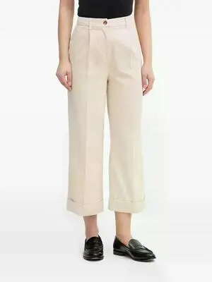 BENETTON Pleated Turn-up Trousers