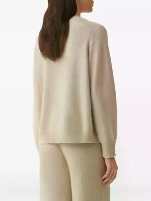 Fabiana Filippi Sequin Embellished Ribbed Trim Sweater