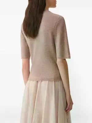 Fabiana Filippi Sequin-embellished Short-sleeve Sweater