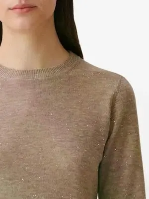 Fabiana Filippi Sequin-embellished Short-sleeve Sweater