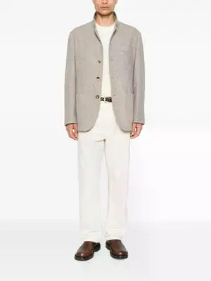 Brunello Cucinelli Cashmere Single-breasted Blazer - Neutrals