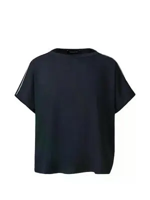 Fabiana Filippi Stripe-detail Short-sleeve T-shirt - Blue