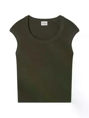 Closed Cap-sleeve T-shirt