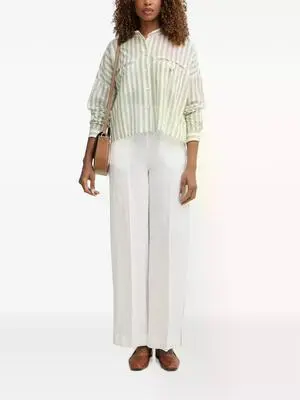 BENETTON Pressed-crease Wide-leg Trousers
