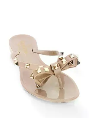 Valentino Garavani Rockstud Bow-detail Slides