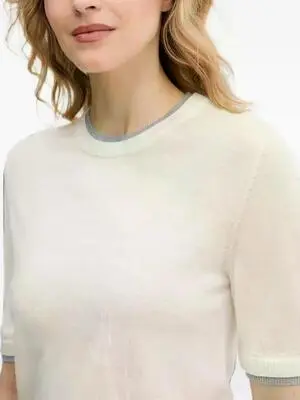 BENETTON Short-sleeve Ribbed Sweater