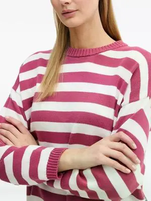 BENETTON Striped Side-slit Sweater