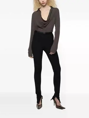 Acne Studios Silk Blouse With Cowl Neck