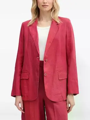 BENETTON Notch-lapel Single-breasted Blazer - Pink