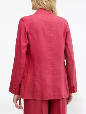 BENETTON Single-breasted Notched Lapel Blazer - Pink