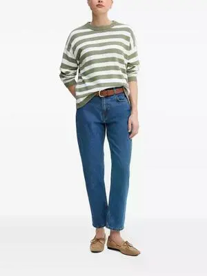 BENETTON Striped Crew-neck Sweater