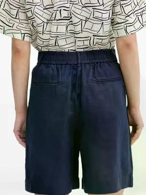 BENETTON Pleated Linen Shorts