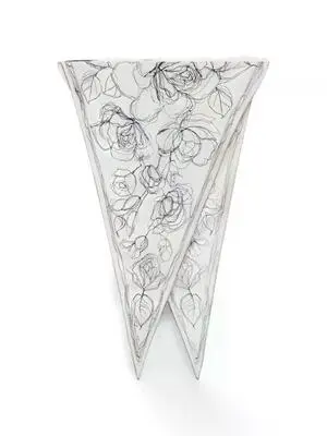 Fabiana Filippi Floral-print Silk Scarf - White