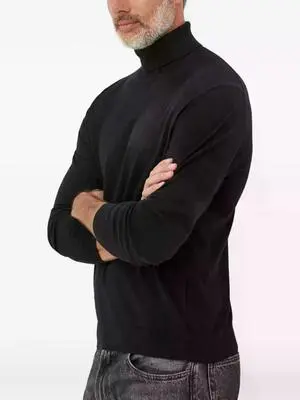 BENETTON Roll-neck Long-sleeve Sweater - Black