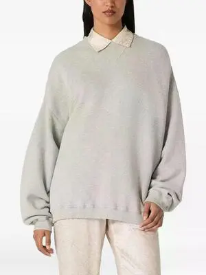 GOLDEN GOOSE Cotton Logo Sweatshirt - Grey