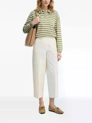BENETTON Striped Long-sleeve Polo Shirt