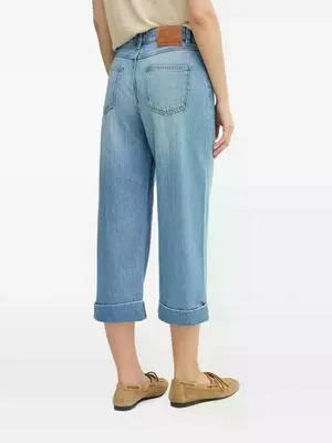 BENETTON Turn-up Wide-leg Jeans