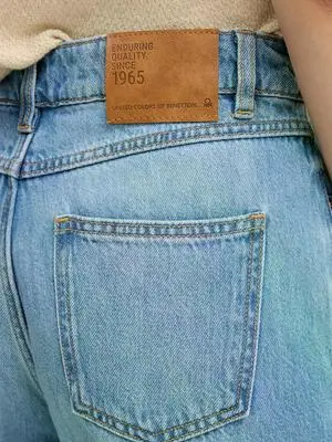 BENETTON Turn-up Wide-leg Jeans