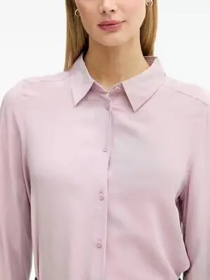 BENETTON Long-sleeve Button-down Shirt - Pink