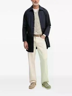 BENETTON Concealed-fastening Flap-pocket Coat