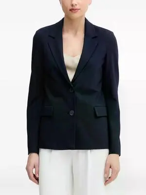 BENETTON Notched-lapel Button-fastening Blazer - Blue
