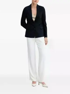 BENETTON Notched Lapel Button-fastening Blazer - Blue